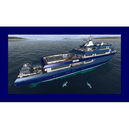 Exploration Yacht SACHA & zodiac & Arado Ar196 floatplane addon for Virtual Sailor NG