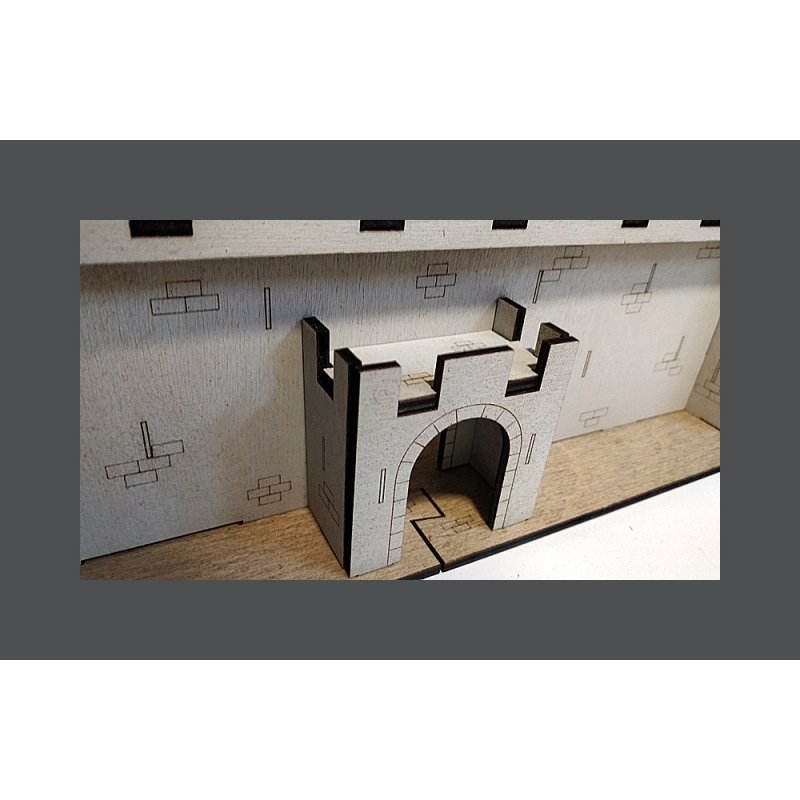 1/100 Wooden Castle assembly kit without glue